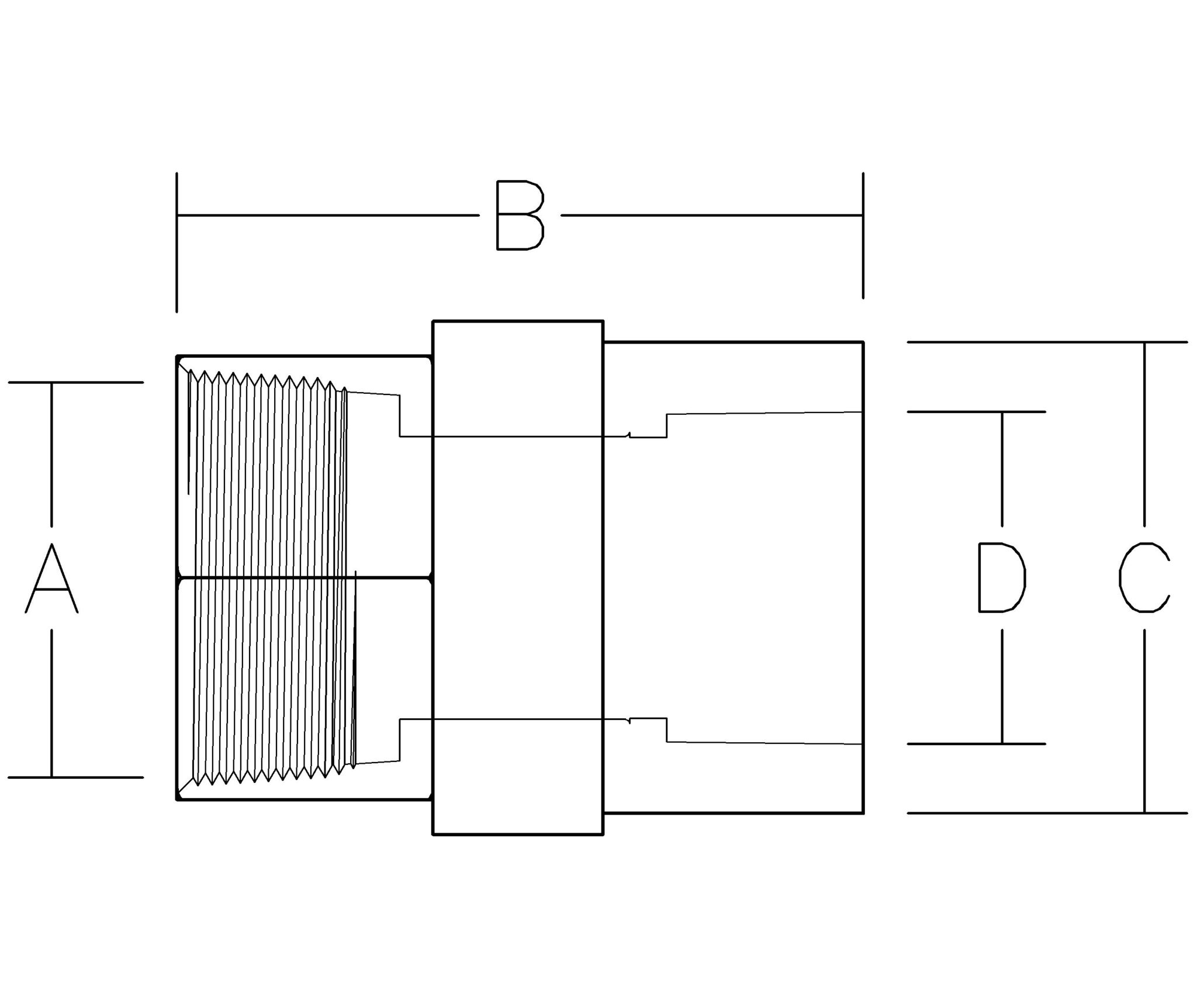 Series 724 Socket Transition with Female NPT - Poly-Cam, Inc.®